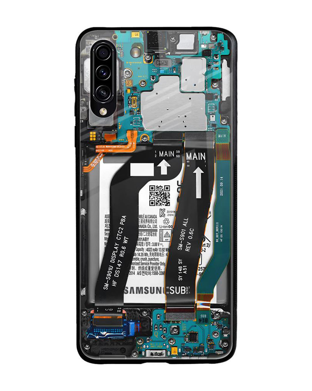 Buy Teardown Premium Glass Cover for Samsung Galaxy A70s(Shock Proof ...