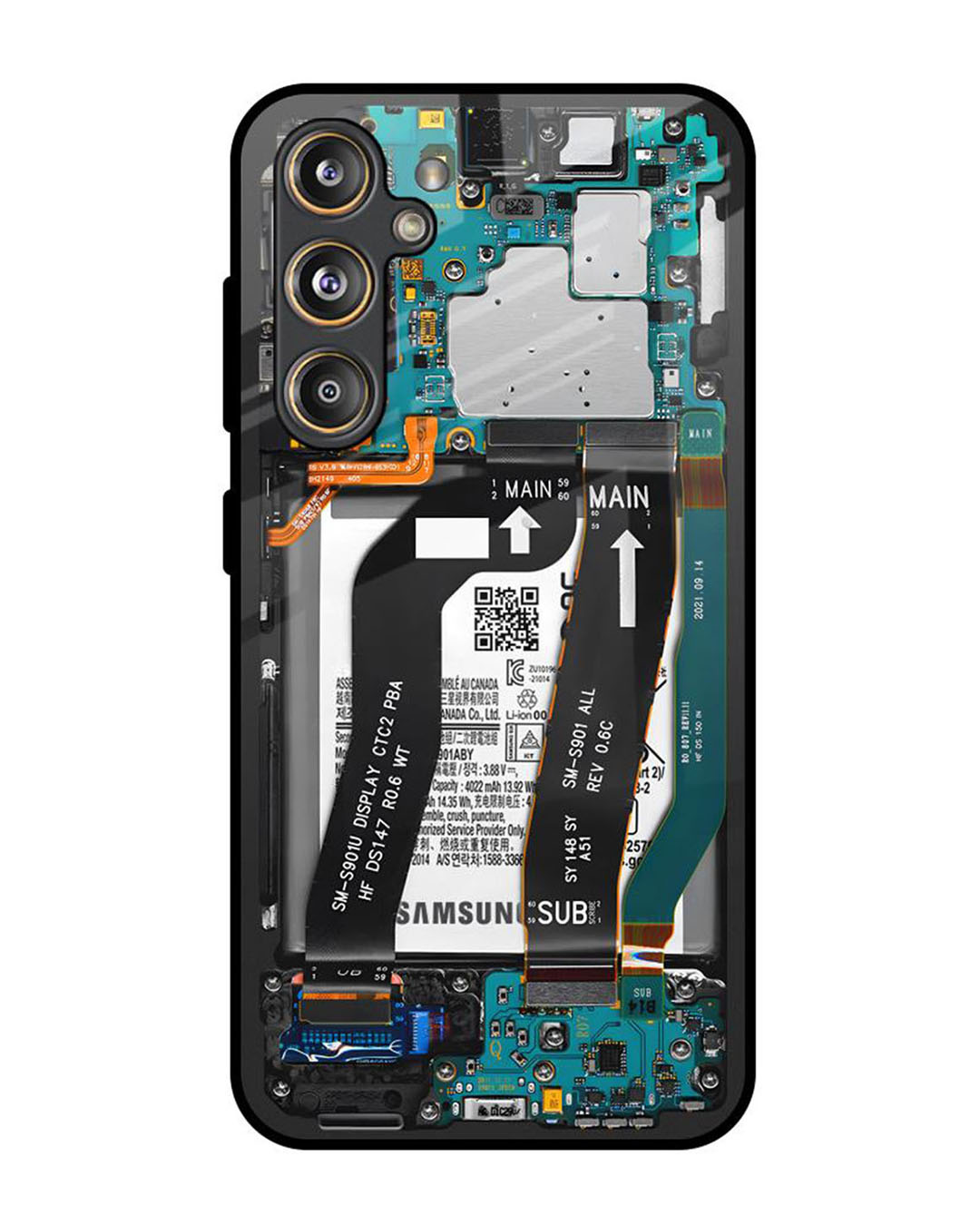 Buy Teardown Premium Glass Cover for Samsung Galaxy F55 5G(Shock Proof ...