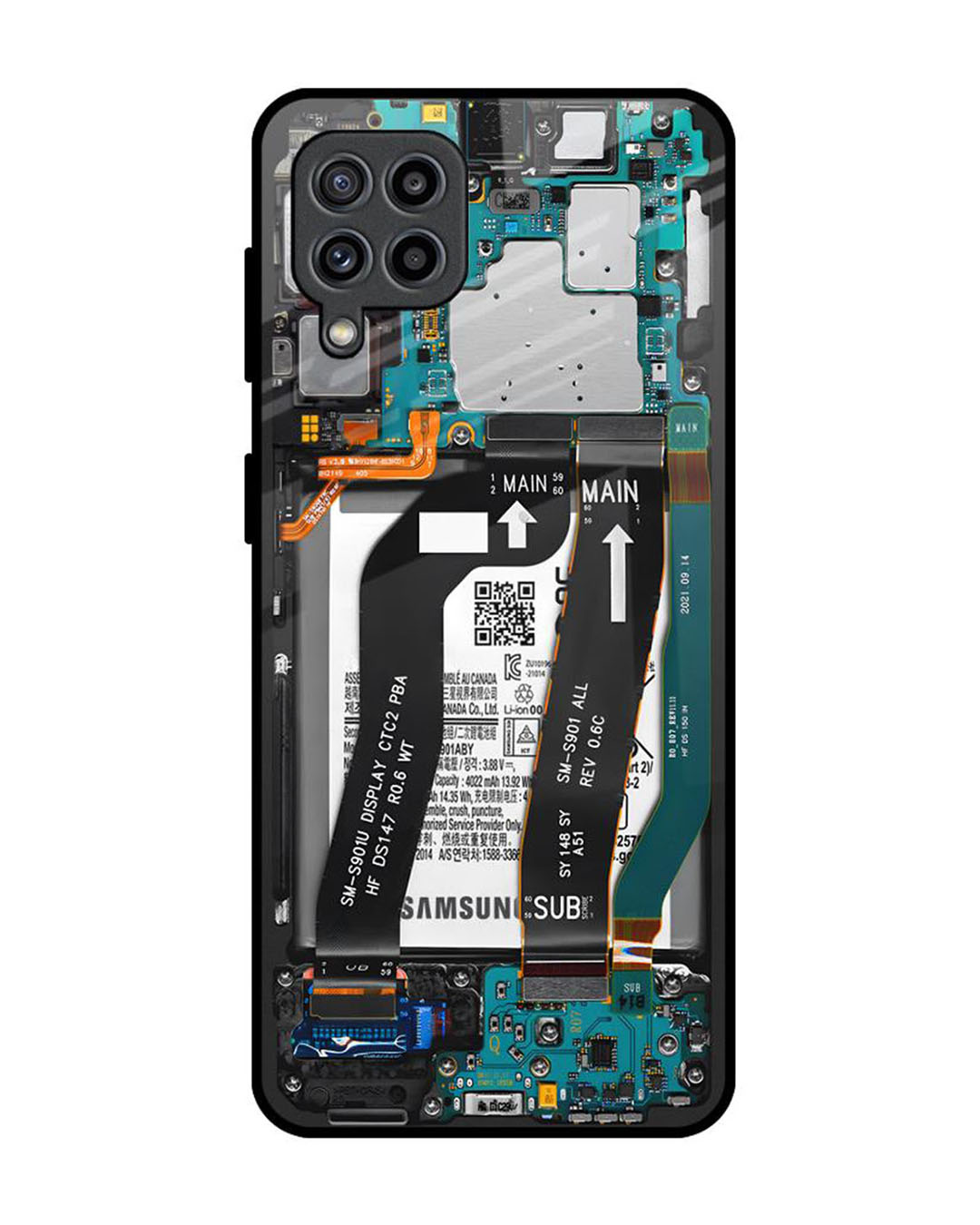 Buy Teardown Premium Glass Cover for Samsung Galaxy M32(Shock Proof ...