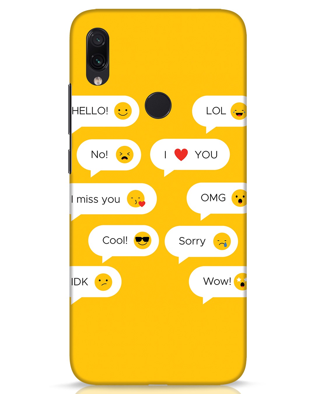 Buy Texting Emoji Xiaomi Redmi Note 7s Mobile Cover Online in India at ...