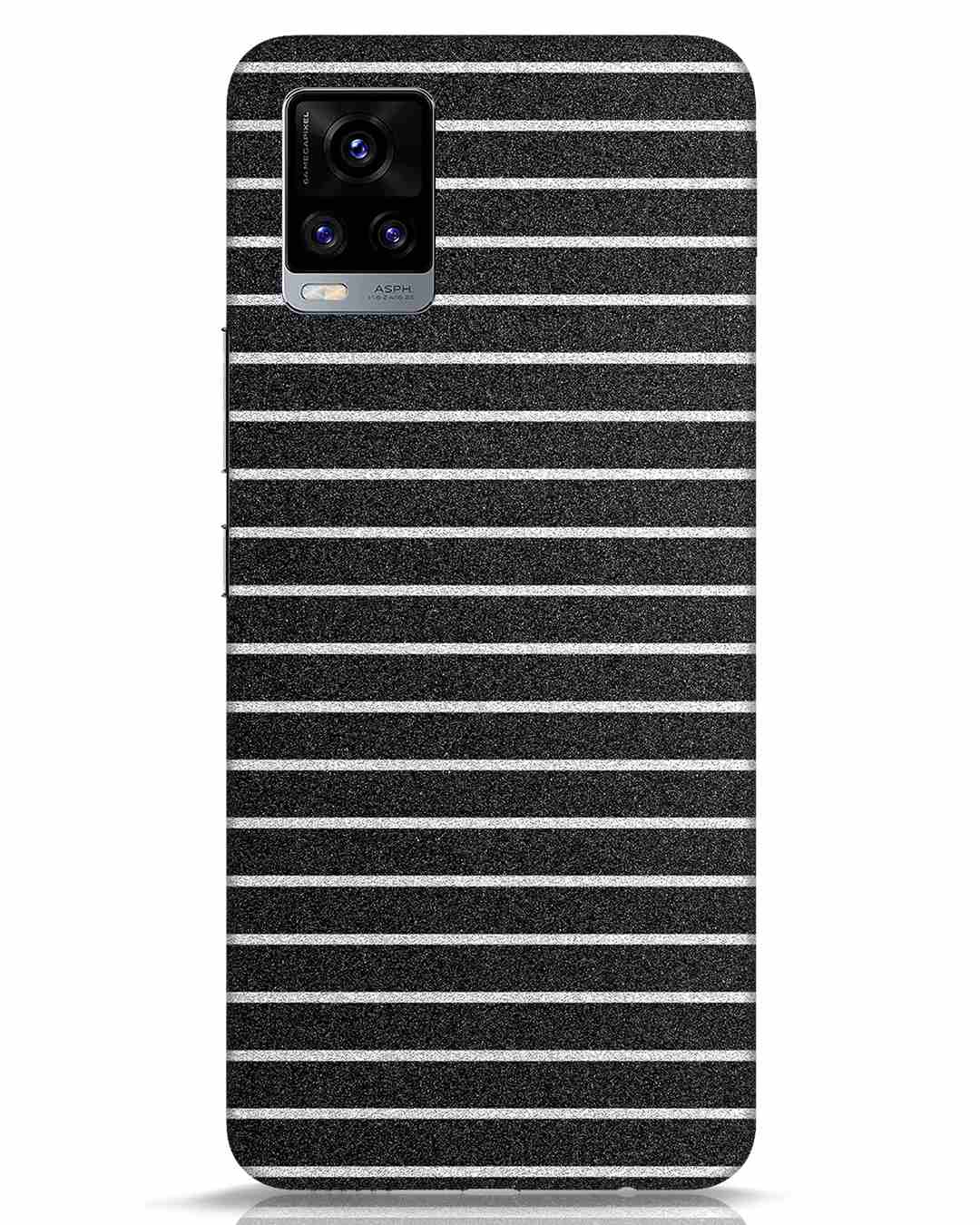 Buy Textured Stripes Vivo V20 Mobile Cover Online in India at Bewakoof