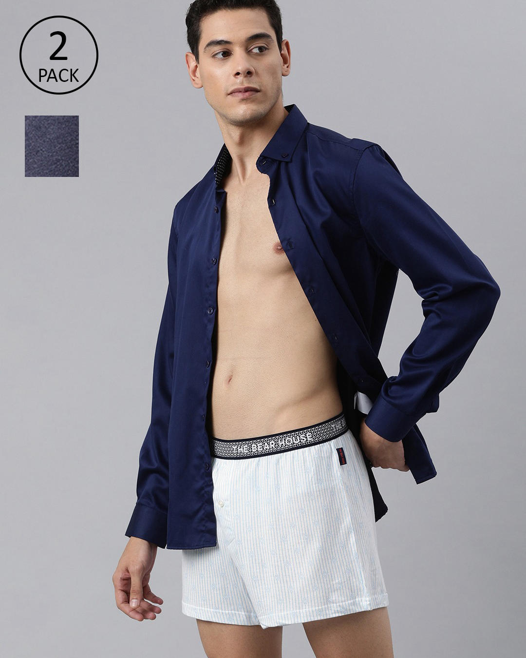 Buy Pack of 2 Men's Printed Knitted Boxers Online in India at Bewakoof