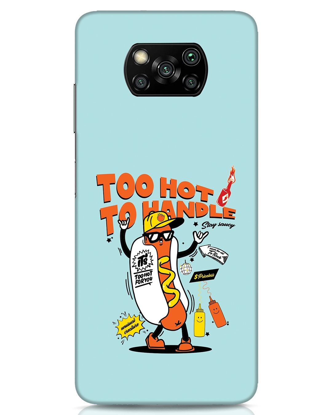 Buy Too Hot To Handle Designer Hard Cover for Xiaomi Poco x3 Online in ...