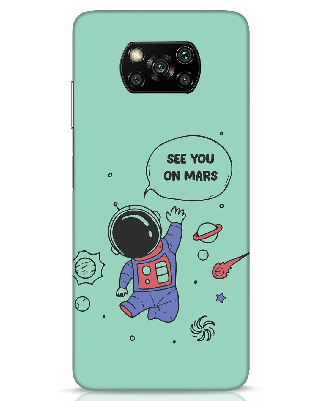 Buy Trip To Mars Designer Hard Cover for Xiaomi Poco X3 Pro Online in ...