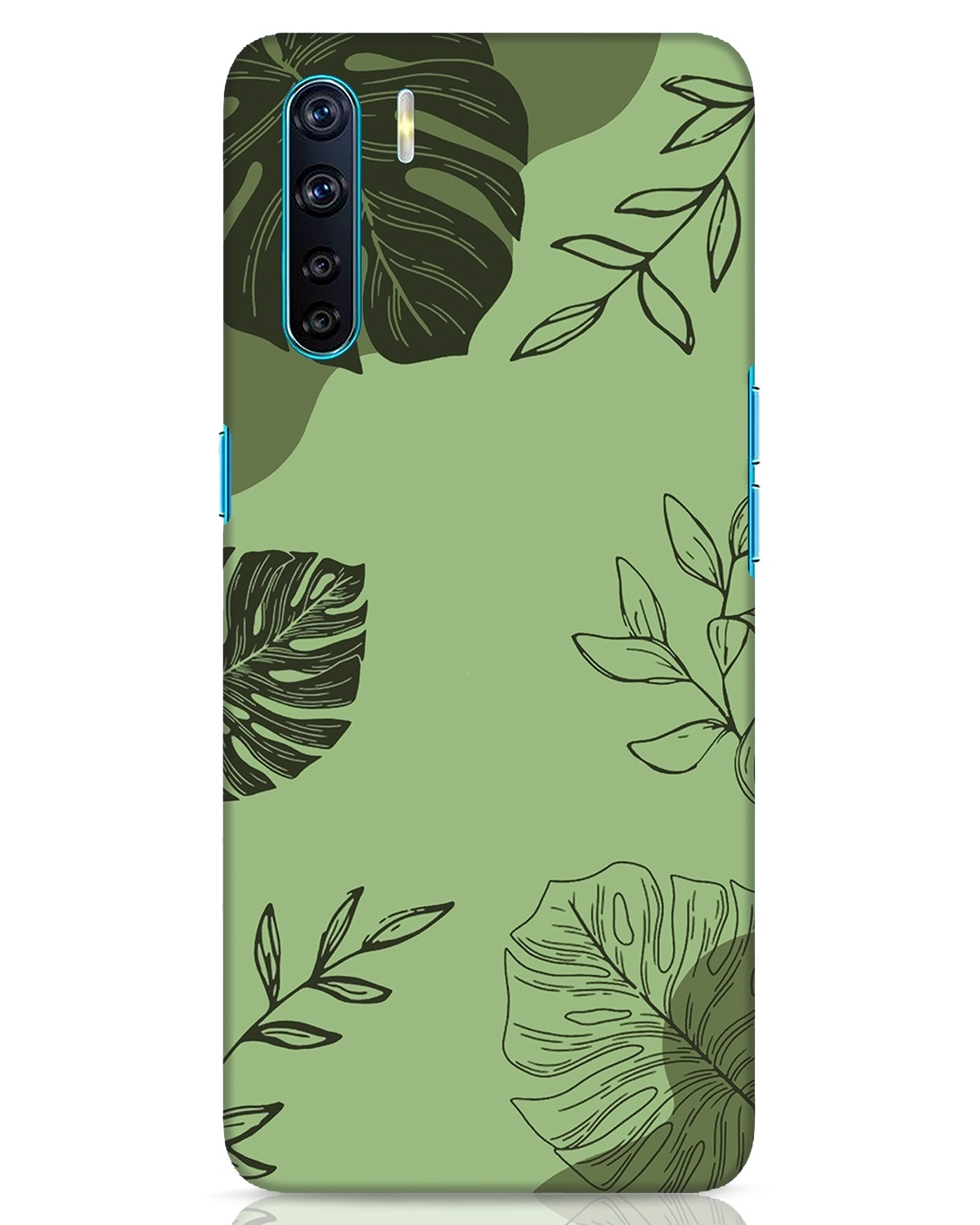 Buy Tropical Lineart Designer Hard Cover for Oppo F15 Online in India ...