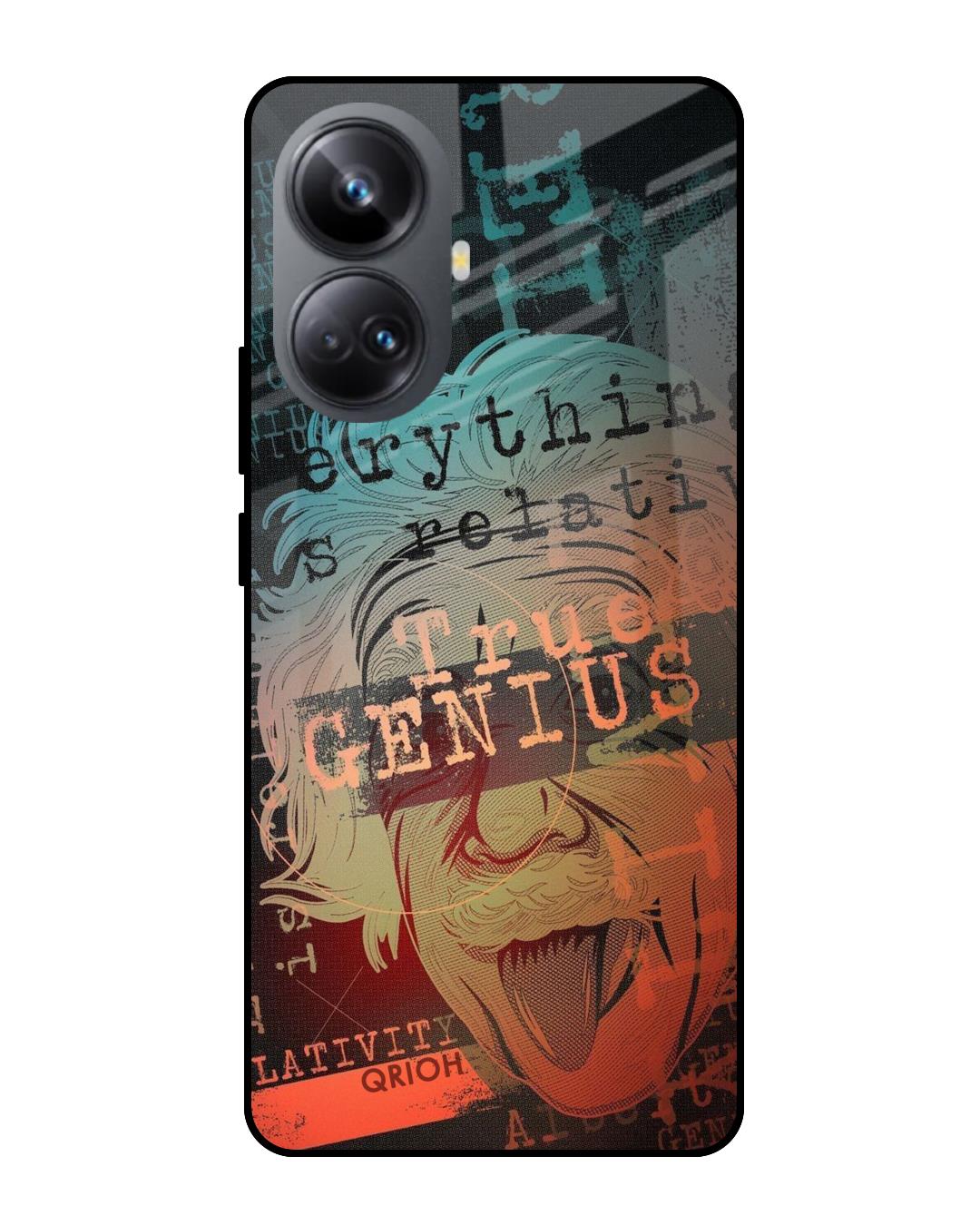 Buy True Genius Typography Premium Glass Case for Realme 10 Pro Plus 5G ...