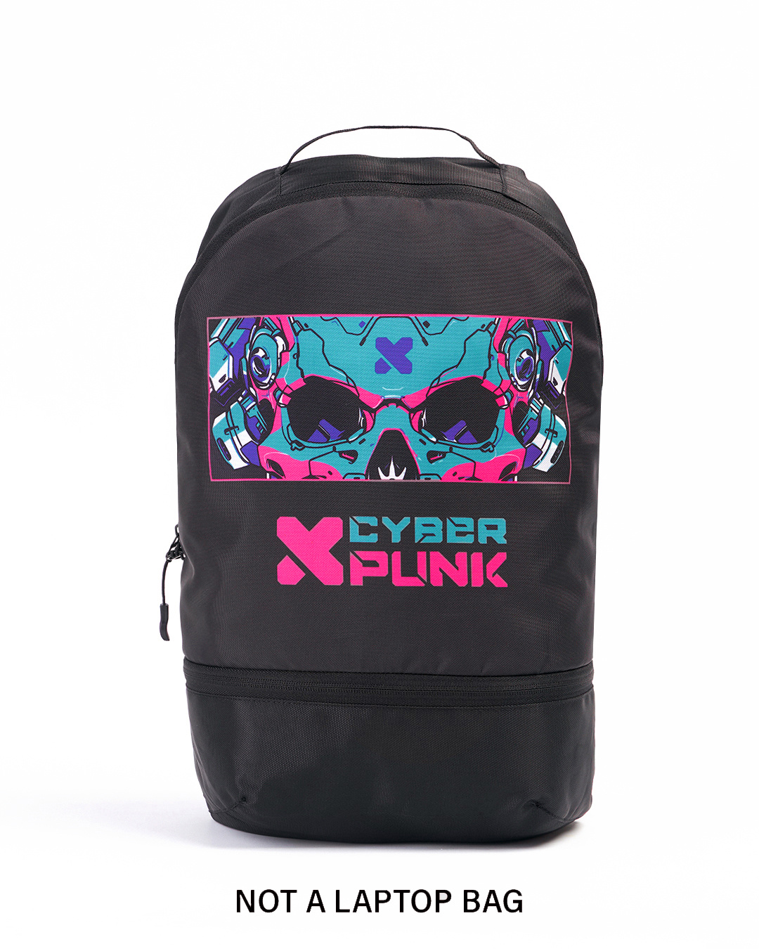 Buy Unisex Black Cyberpunk Printed Backpack Online in India at Bewakoof
