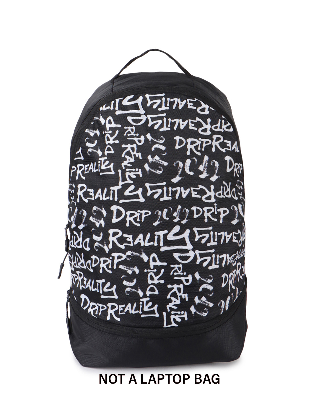 Buy Unisex Black Drip Reality Small Backpack Online in India at Bewakoof