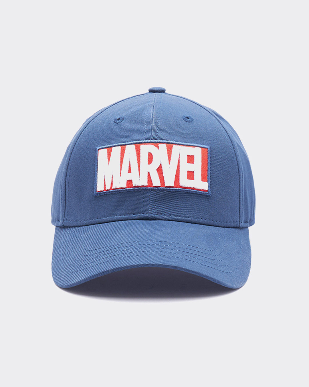 Buy Unisex Blue Marvel Embroidered Baseball Cap Online in India at Bewakoof