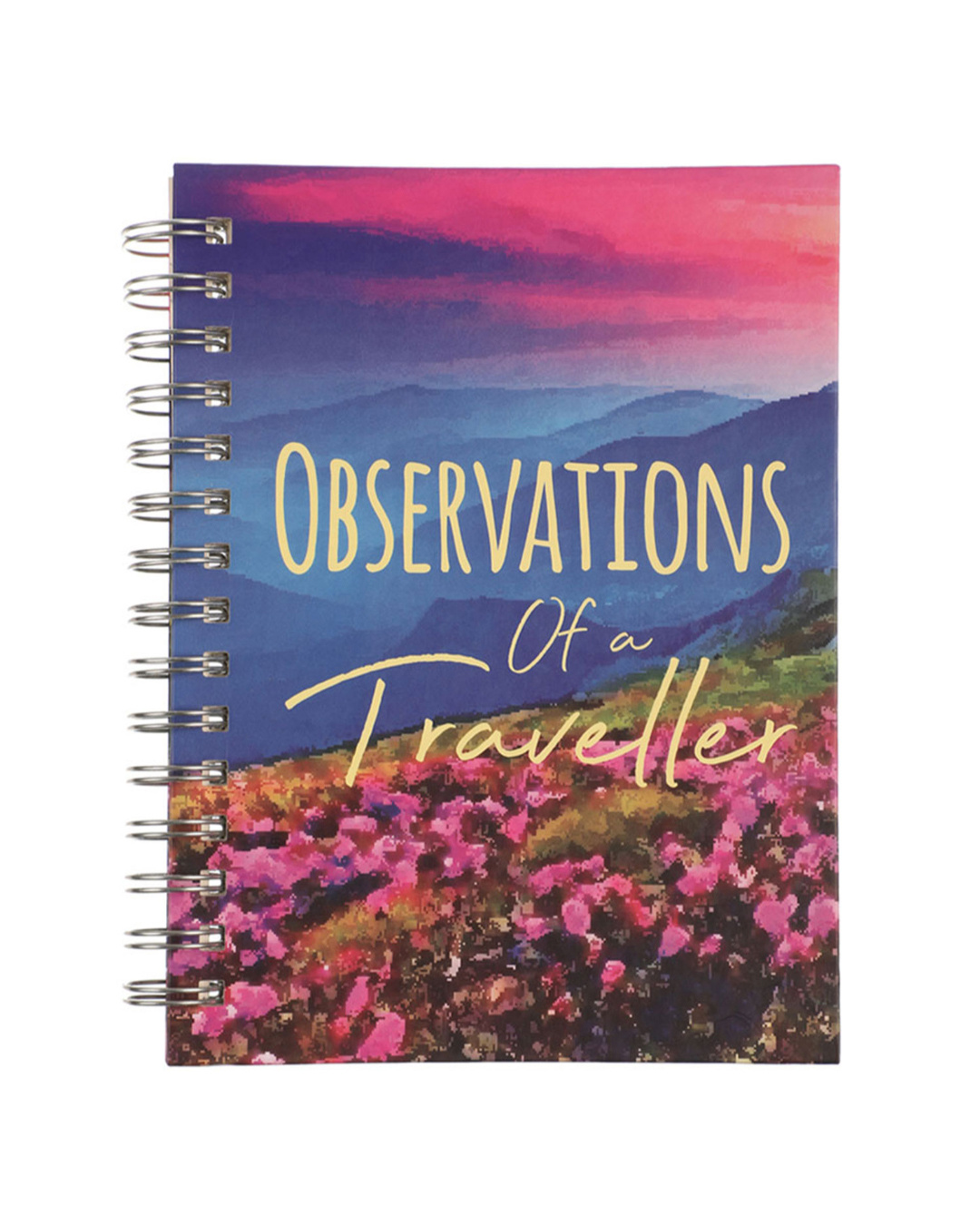 Buy Multicolor Observation of a Traveller Journal Spiral Bound Notebook ...