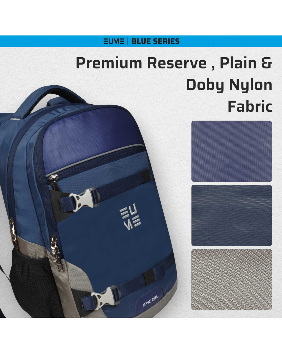 Buy Unisex Navy Blue Epic Laptop Backpack Online in India at Bewakoof