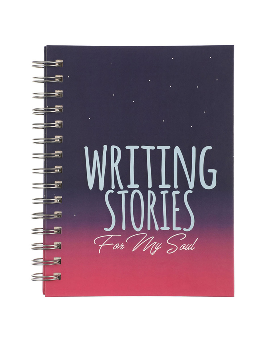 Buy Purple Writing Stories Journal Spiral Bound Notebook Online in ...