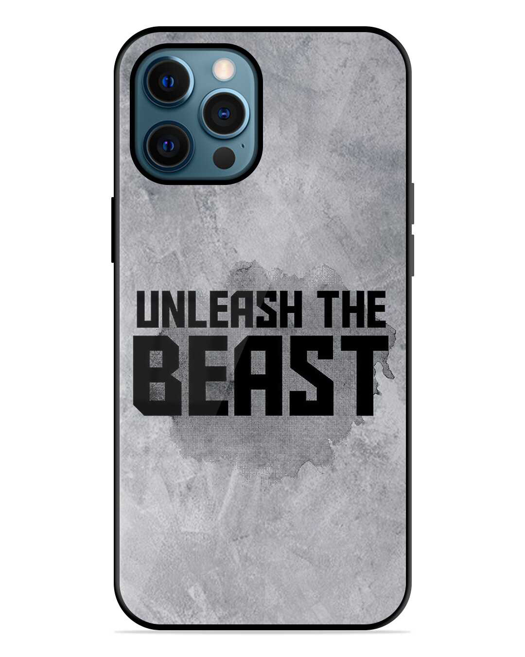 Buy Unleash The Beast Premium Prined Glass Covers for Apple Iphone 12 ...