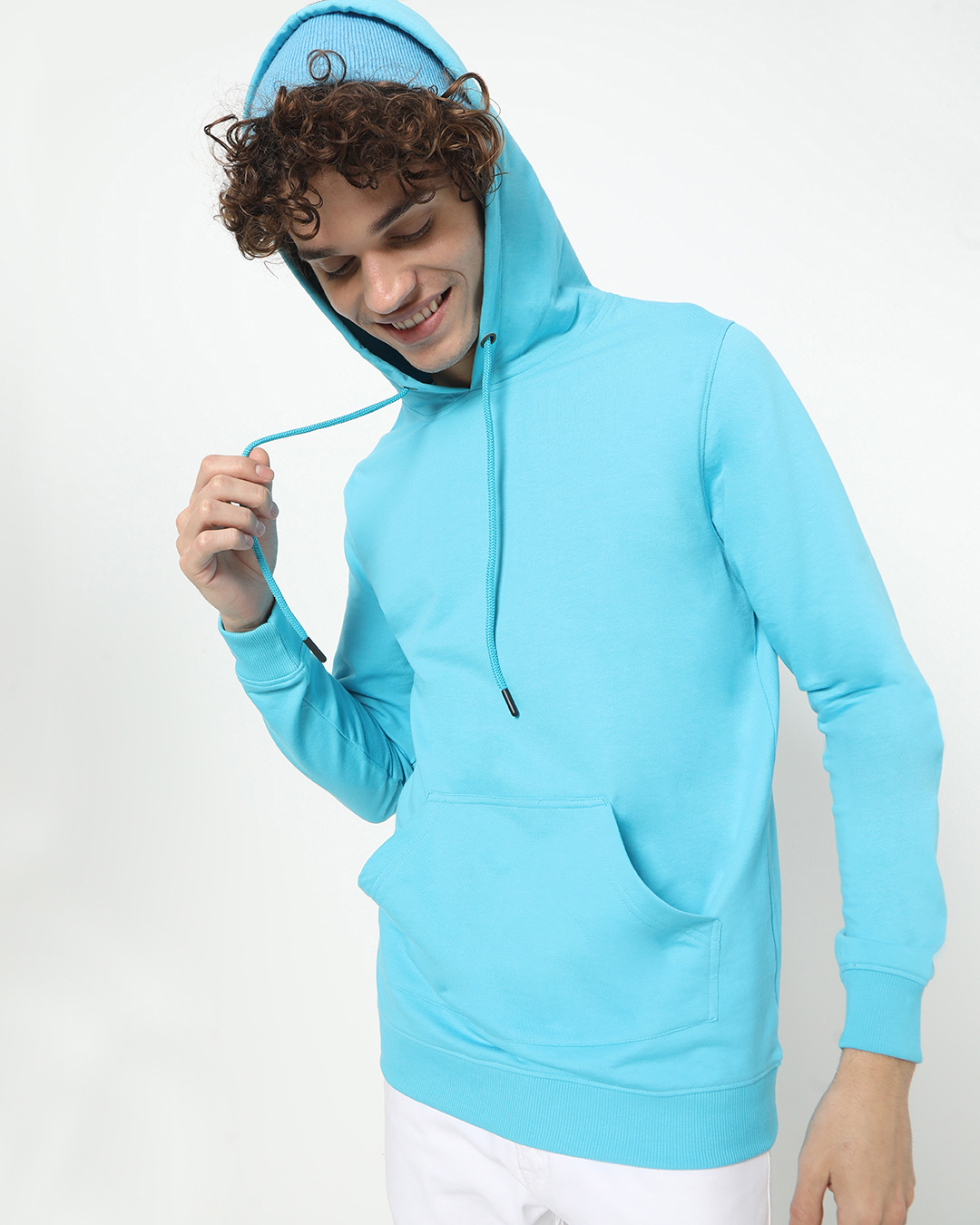Buy Men's Upbeat Blue Hoodies Online at Bewakoof