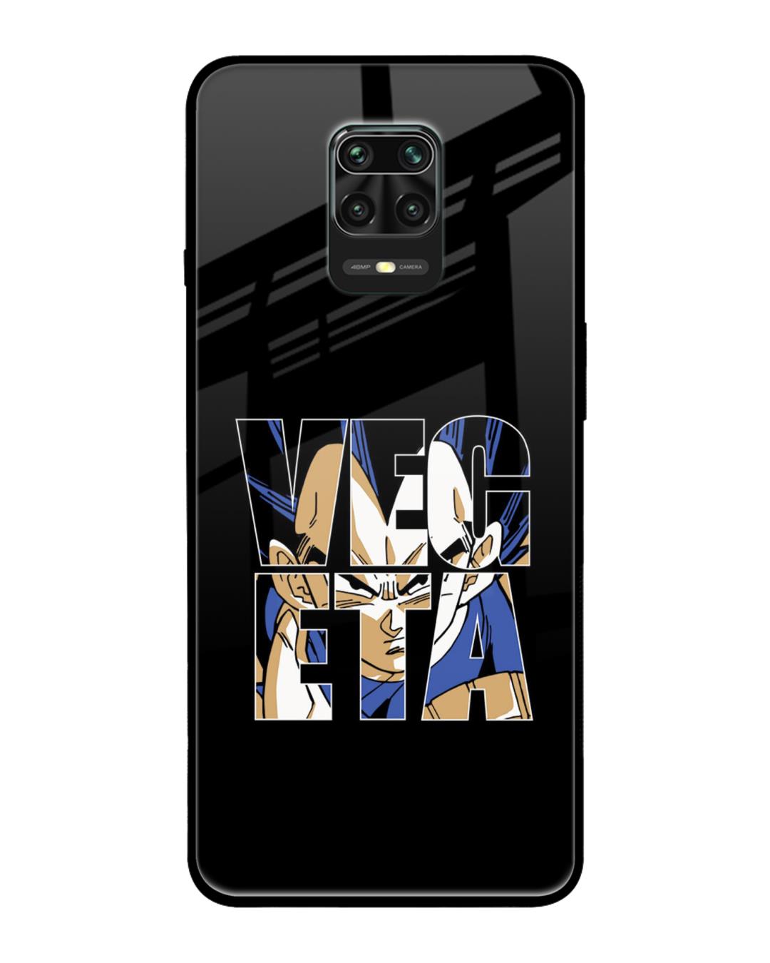 Buy Vegeta Clipart Premium Glass Case for Poco M2 Pro (Shock Proof ...