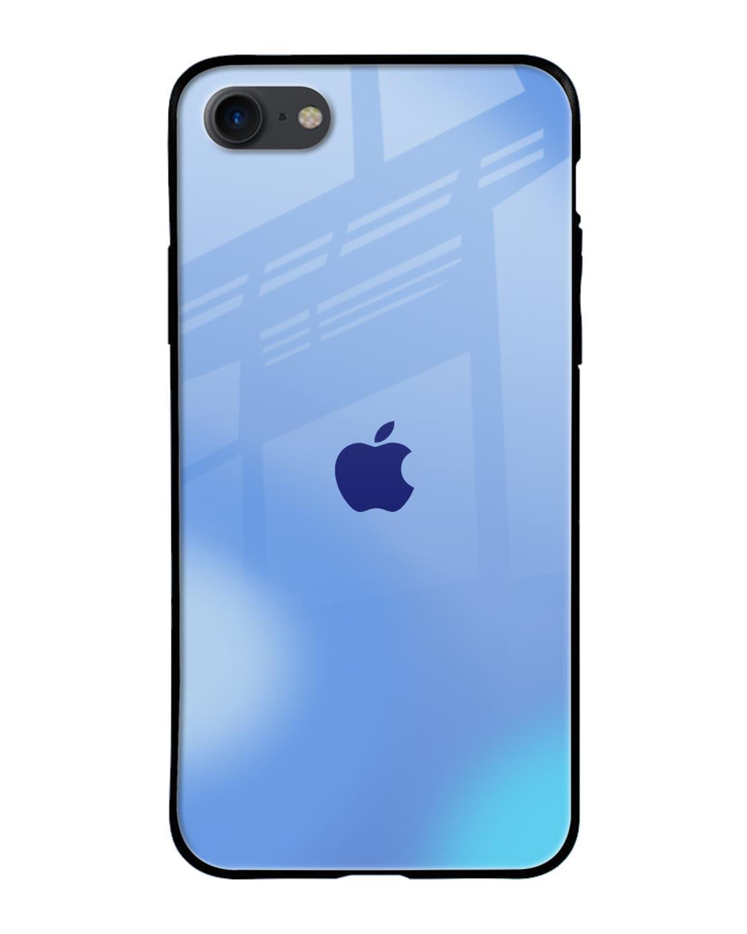 Buy Vibrant Blue Texture Premium Glass Case for Apple iPhone SE 2020 ...