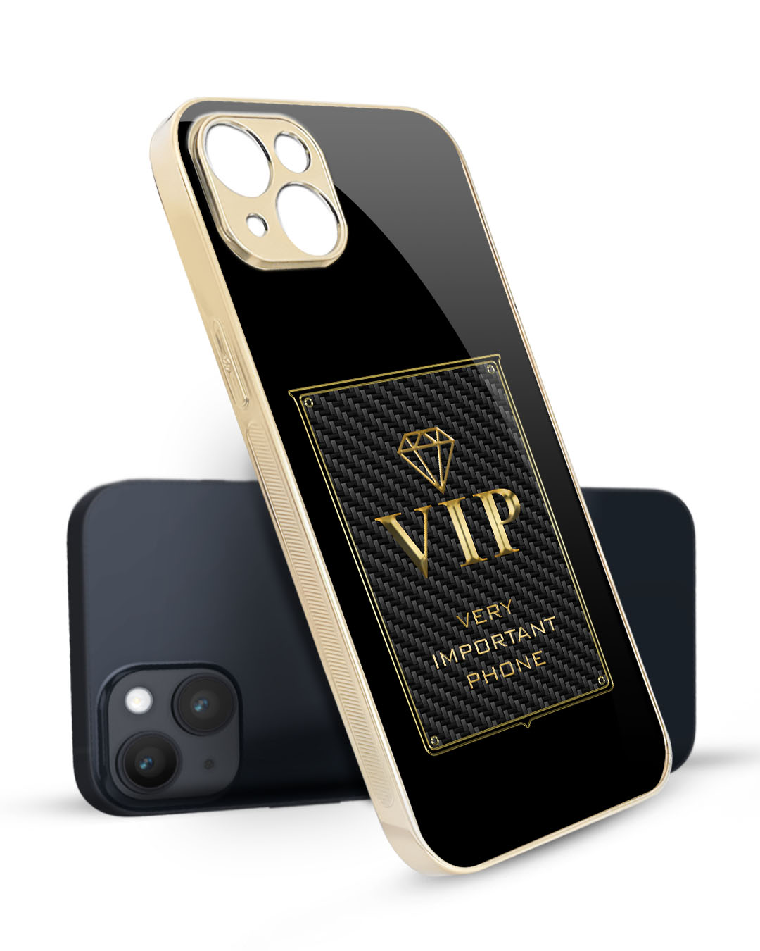 Buy VIP Metallic Gold Premium Glass Case for Apple iPhone 14 Plus ...
