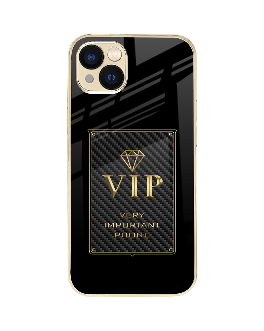 Buy VIP Metallic Gold Premium Glass Case for Apple iPhone 14 Plus ...