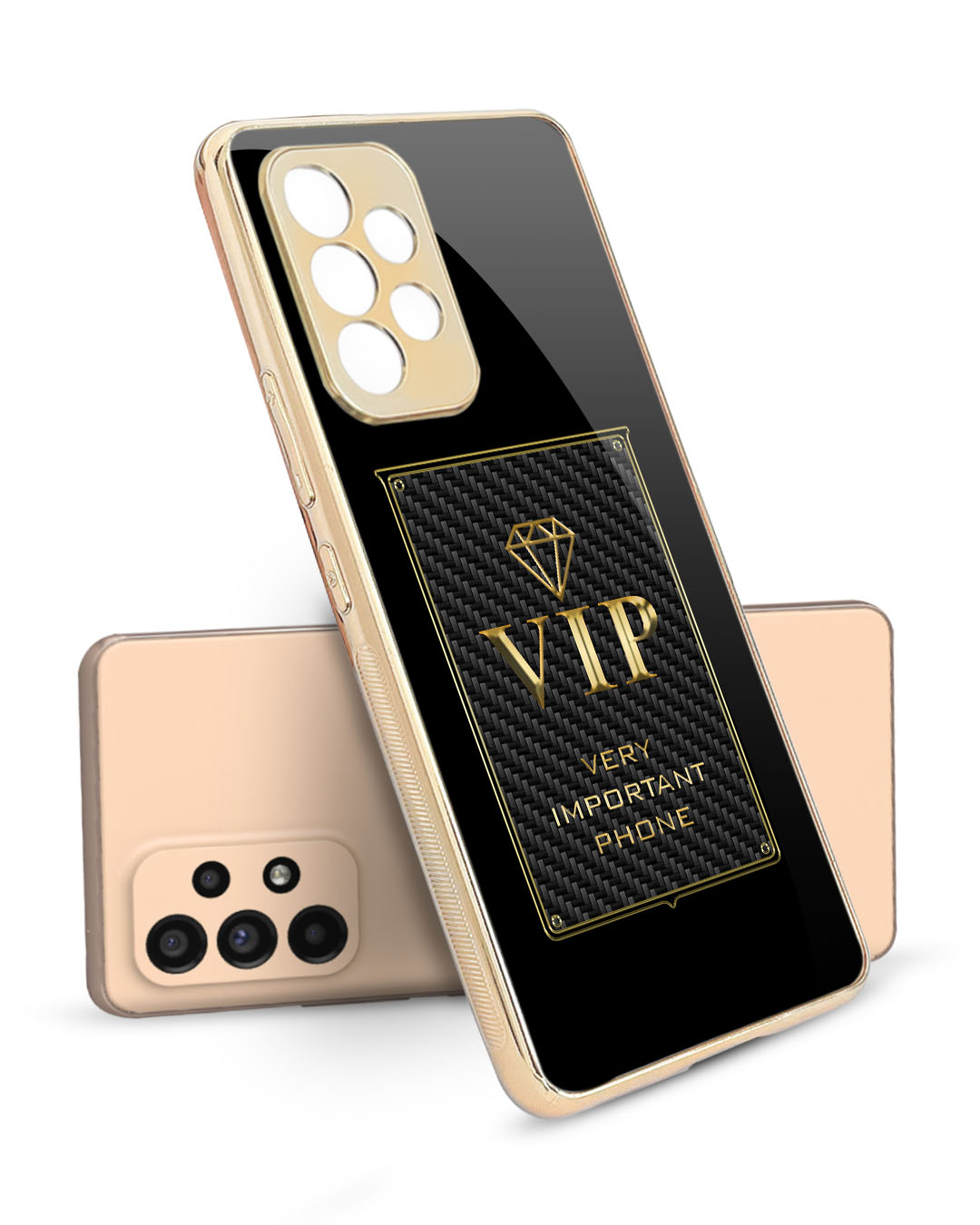 Buy VIP Metallic Gold Premium Glass Case for Samsung Galaxy A53 5G ...