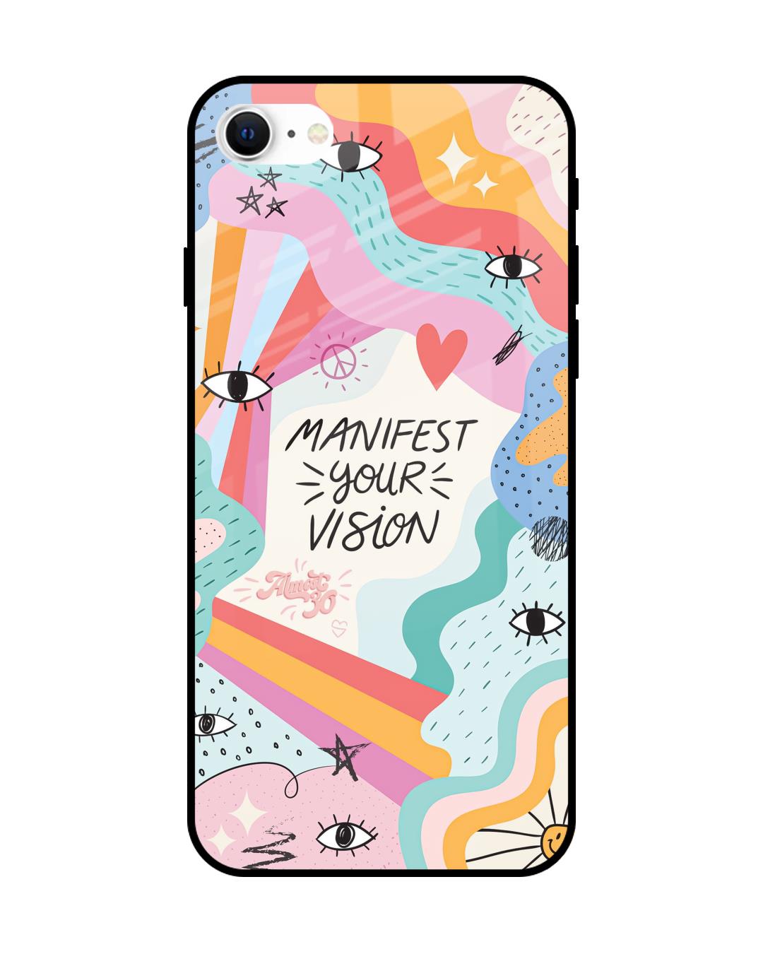 Buy Vision Manifest Premium Glass Case for Apple iPhone SE 2022 (Shock ...