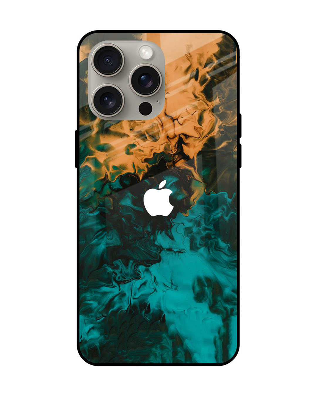 Buy Watercolor Wave Premium Glass Case for Apple iPhone 15 Pro Max ...