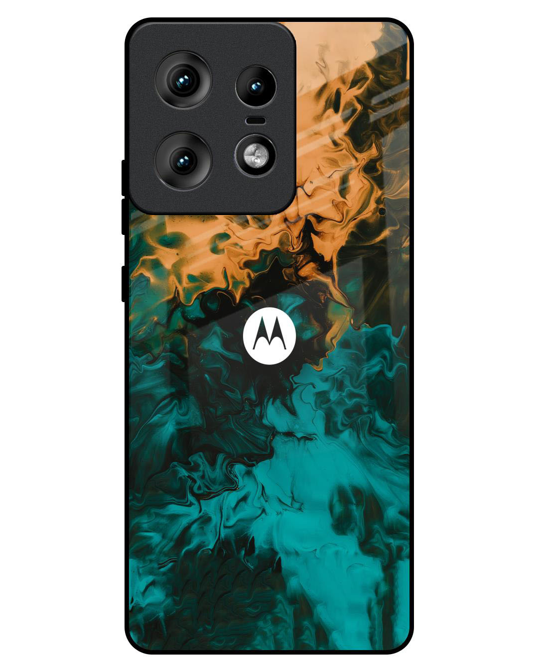 Buy Watercolor Wave Premium Glass Case for Motorola Edge 50 Pro 5G ...