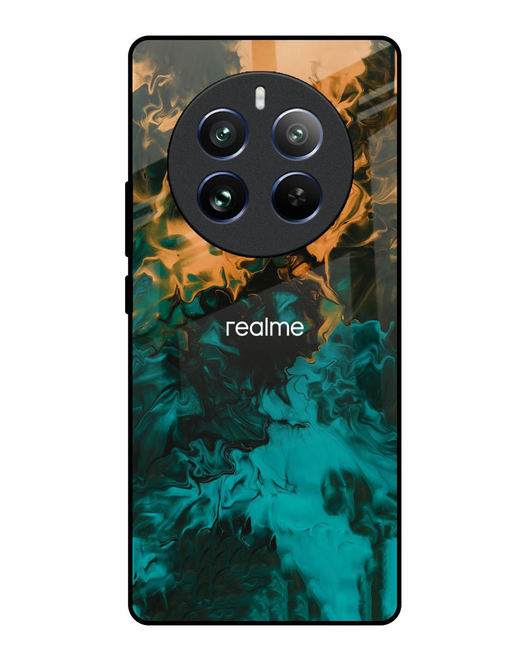 Buy Watercolor Wave Premium Glass Case for Realme 12 Pro 5G(Shock Proof ...