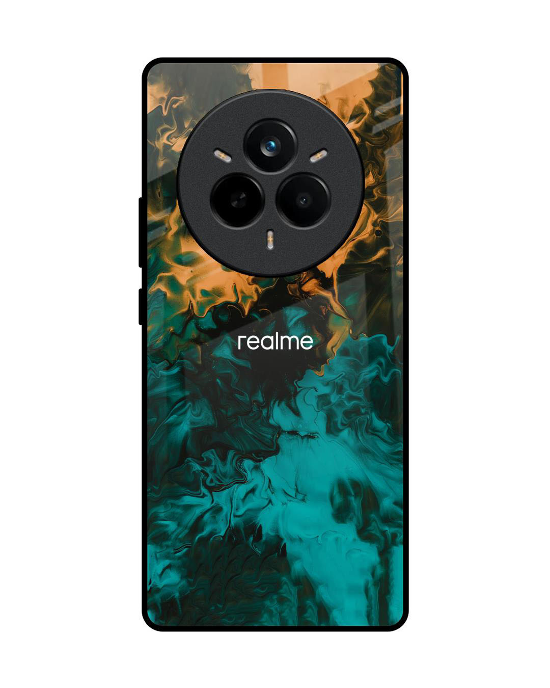 Buy Watercolor Wave Premium Glass Cover for Realme 14 Pro 5G(Shock ...