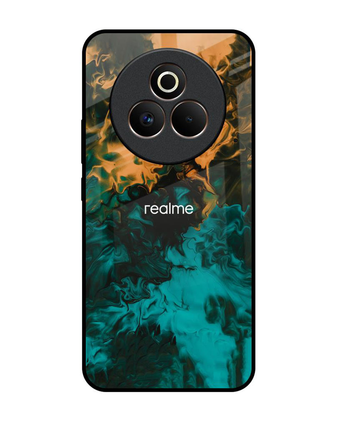 Buy Watercolor Wave Premium Glass Cover for Realme P3 Pro 5G(Shock ...