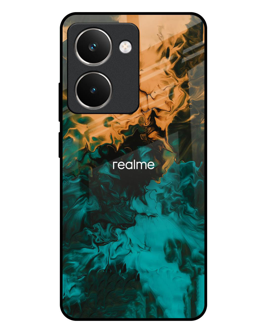 Buy Watercolor Wave Premium Glass Cover for Realme P3 Ultra 5G(Shock ...