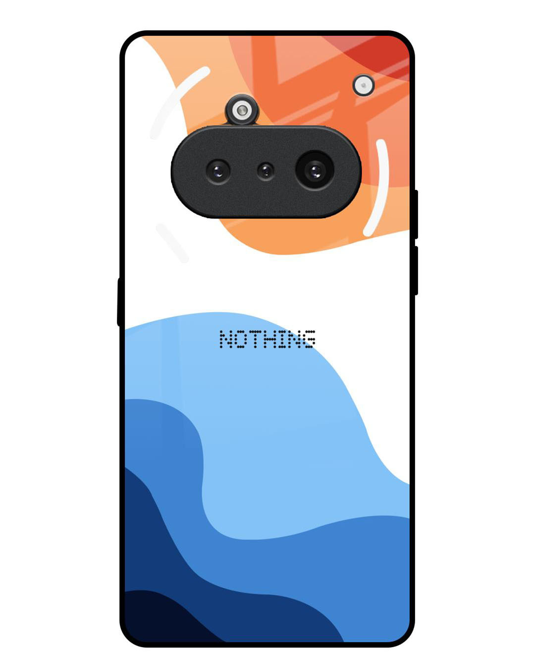 Buy Wavy Color Pattern Premium Glass Cover for Nothing Phone (3a)(Shock ...