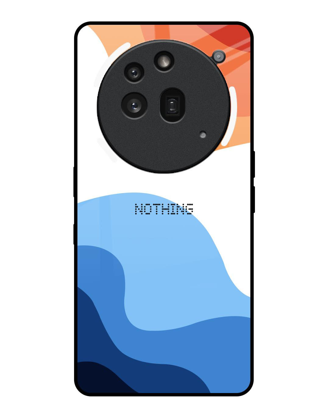 Buy Wavy Color Pattern Premium Glass Cover for Nothing Phone (3a) Pro ...