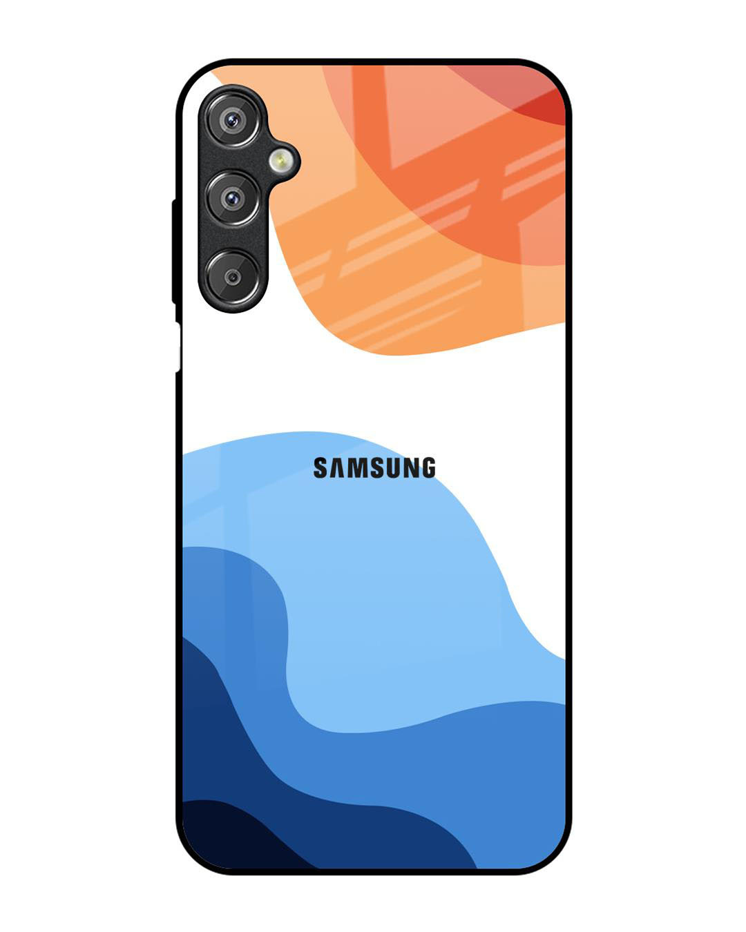 Buy Wavy Color Pattern Premium Glass Cover for Samsung Galaxy M15 5G ...