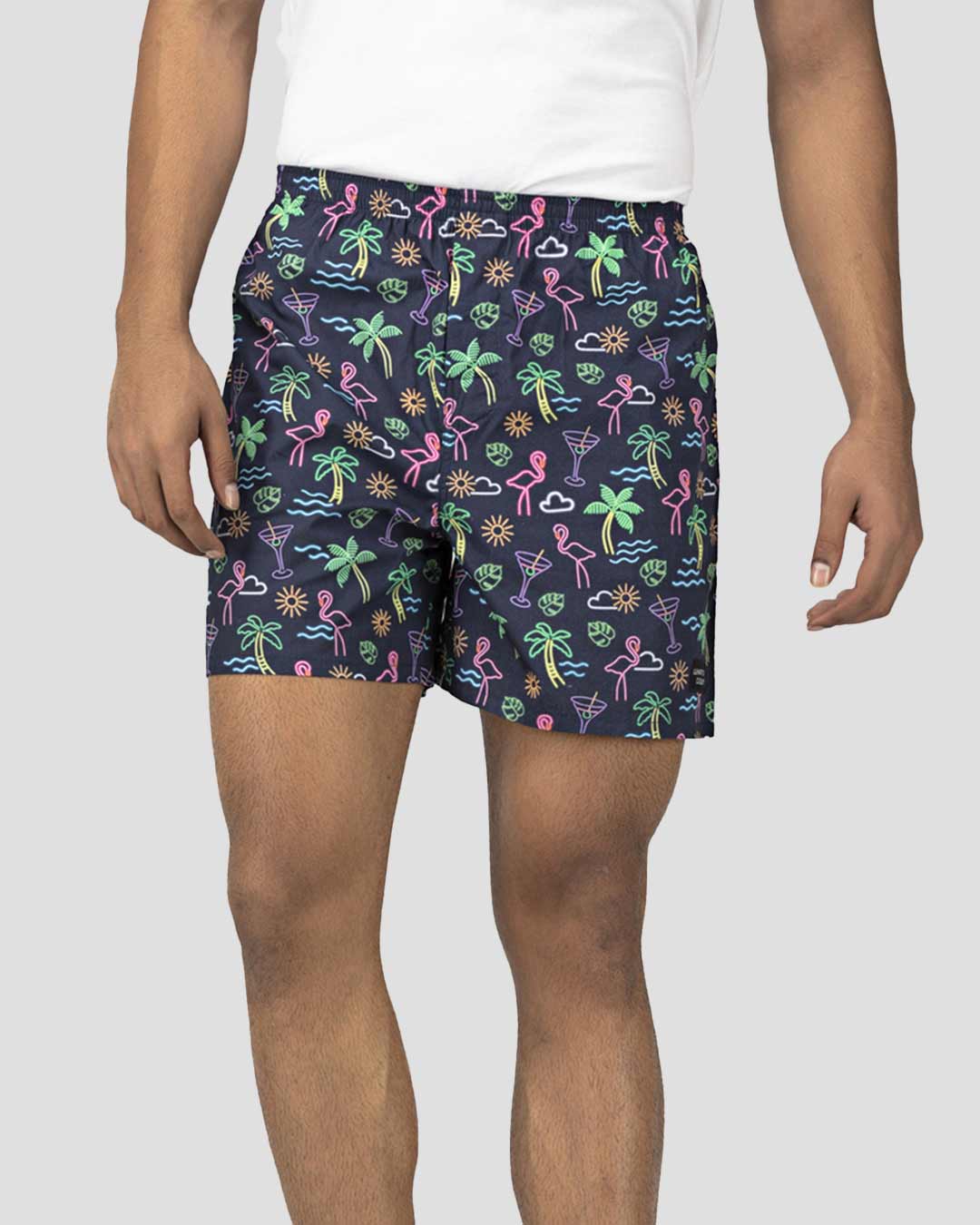 Buy Whats Down Blue Nautical Boxer Online in India at Bewakoof