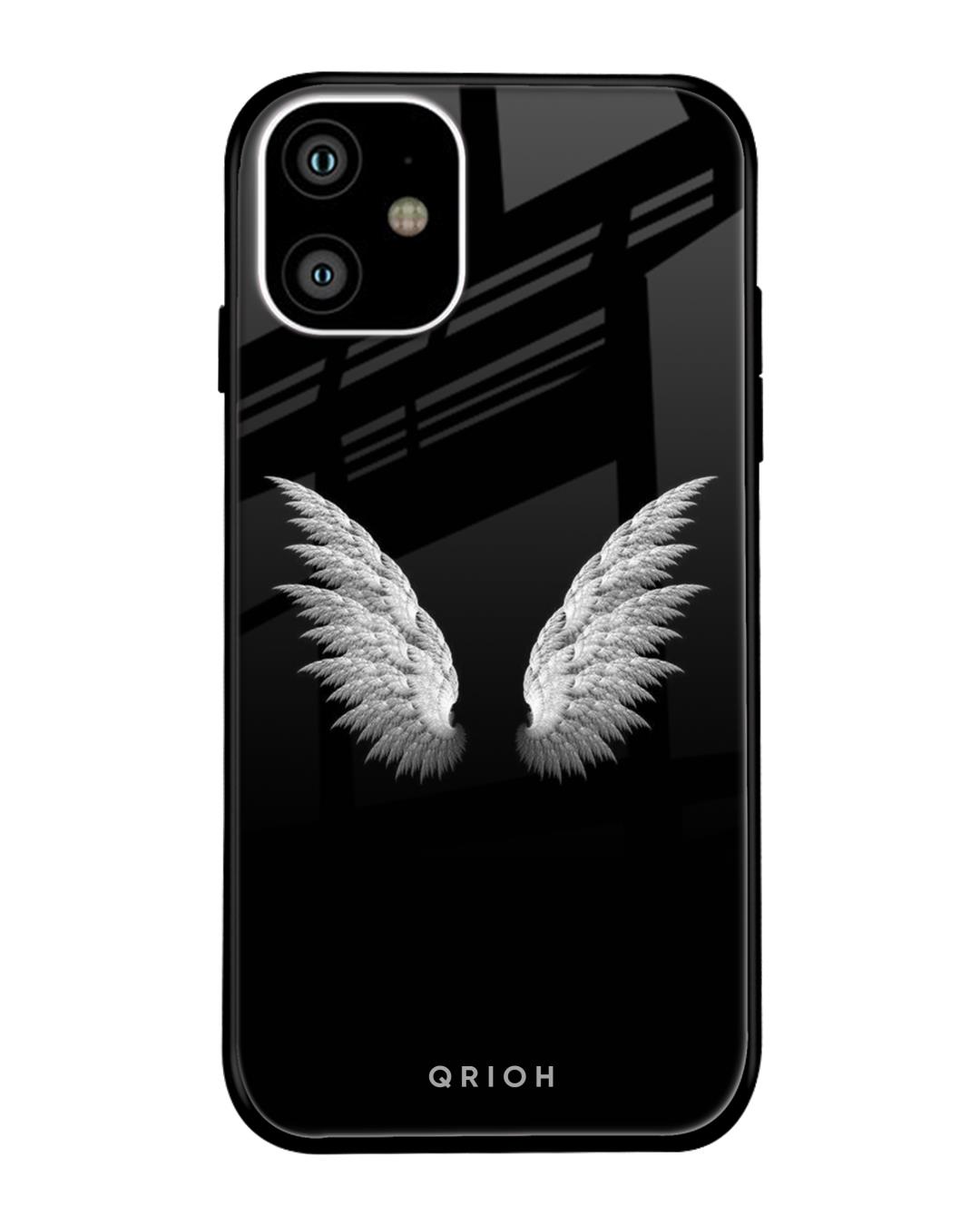 Buy White Angel Wings Premium Glass Case for Apple iPhone 11 (Shock ...
