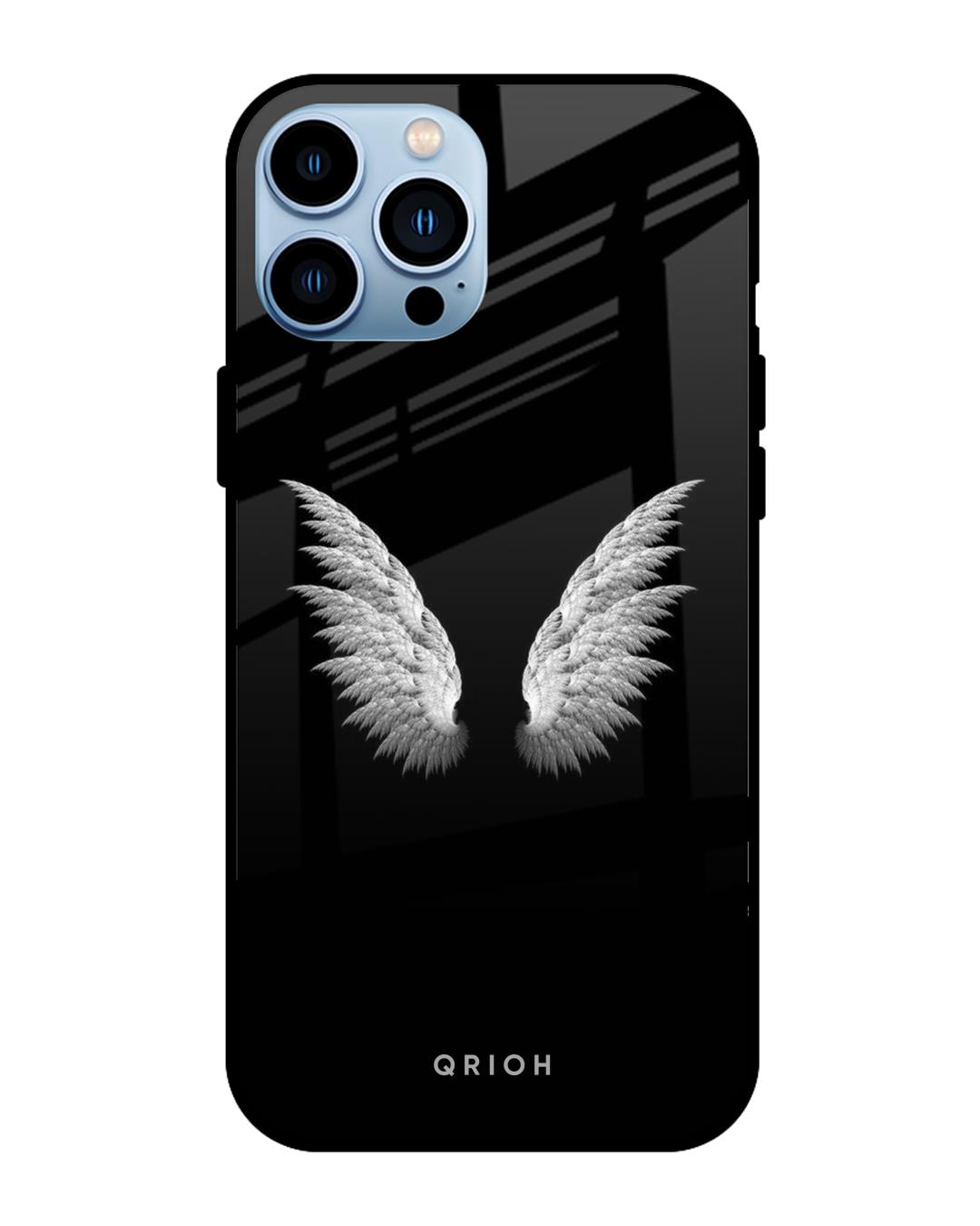 Buy White Angel Wings Premium Glass Case for Apple iPhone 13 Pro Max ...
