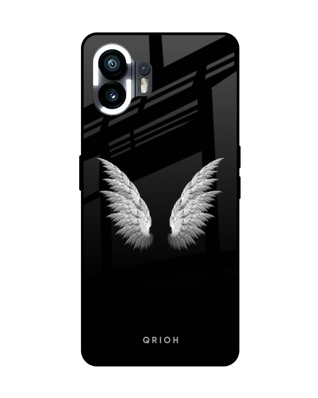Buy White Angel Wings Premium Glass Case for Nothing Phone (2) Online ...