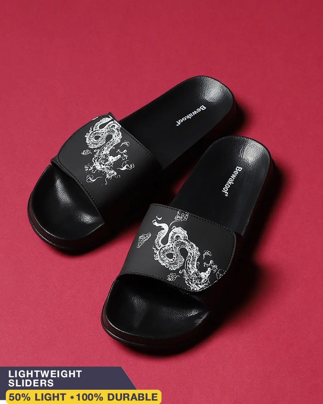 Buy White Dragon Adjustable Men's Slider Online in India at Bewakoof