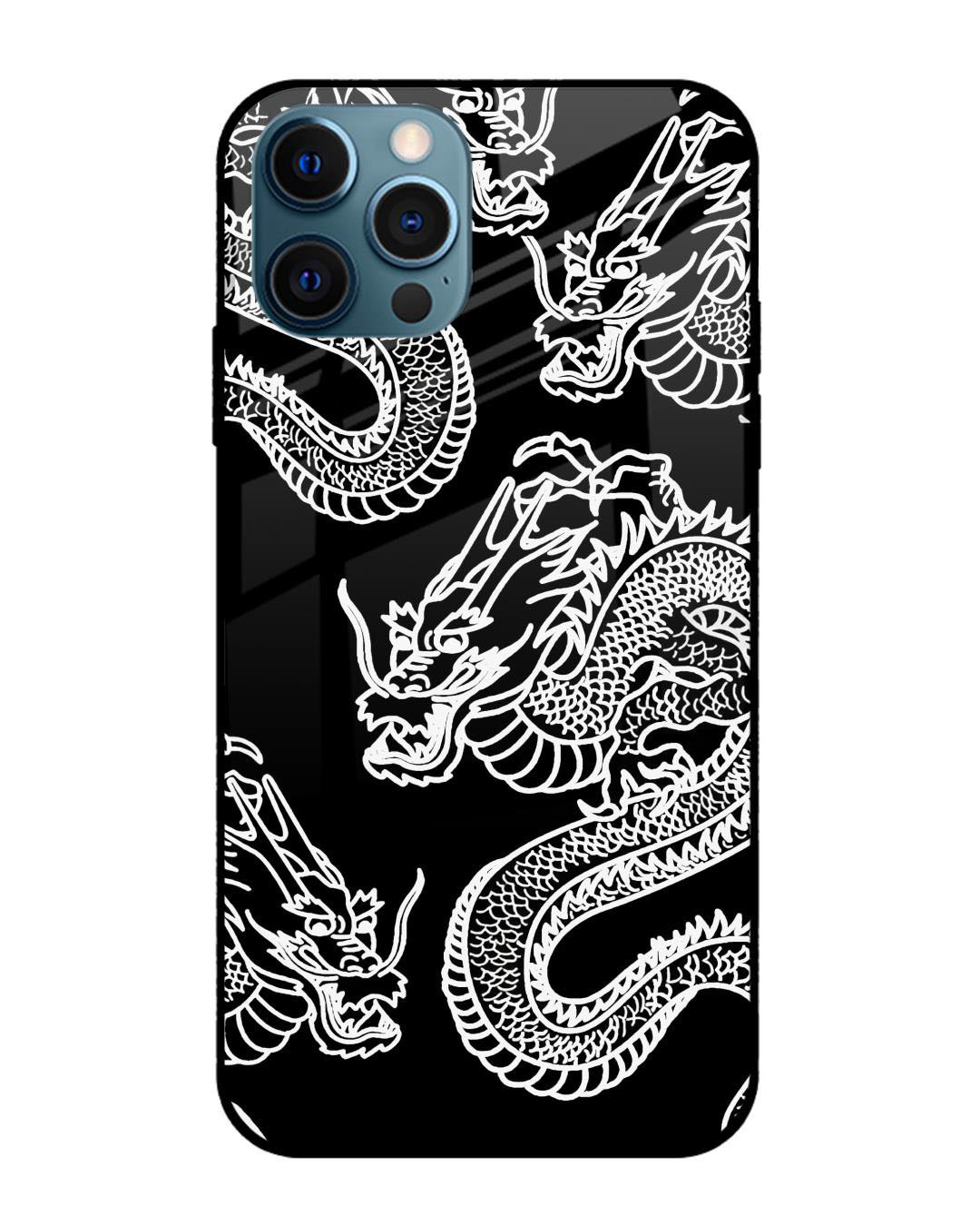 Buy White Dragon Premium Glass Case for Apple Iphone 12 Pro (Shock ...