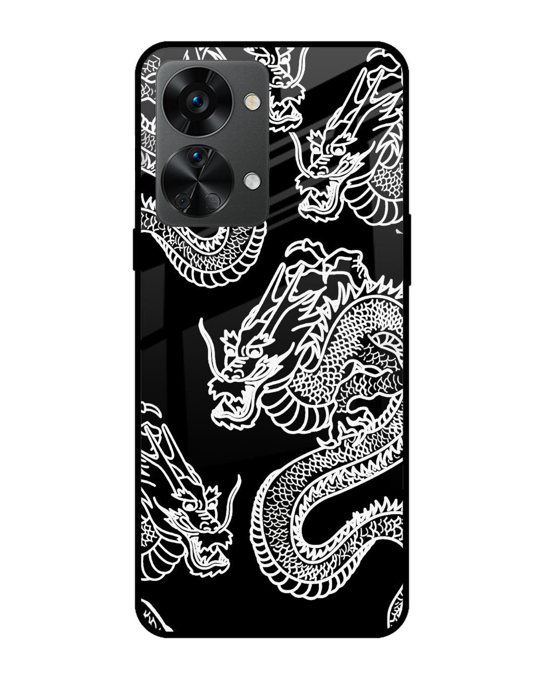 Buy White Dragon Premium Glass Case for OnePlus Nord 2T 5G (Shock Proof, Scratch Resistant ...