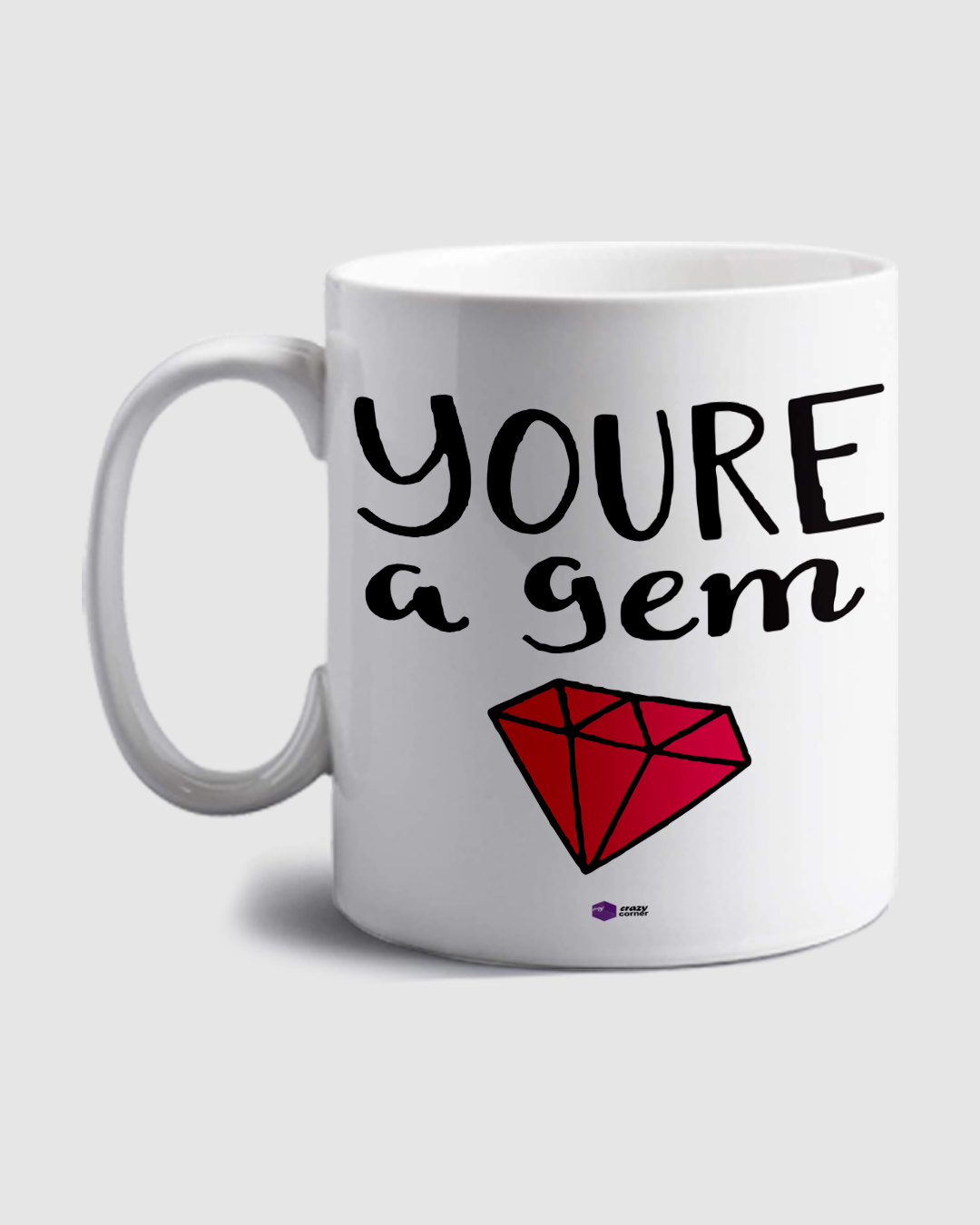 Buy White Youre a Gem Mug Online in India at Bewakoof