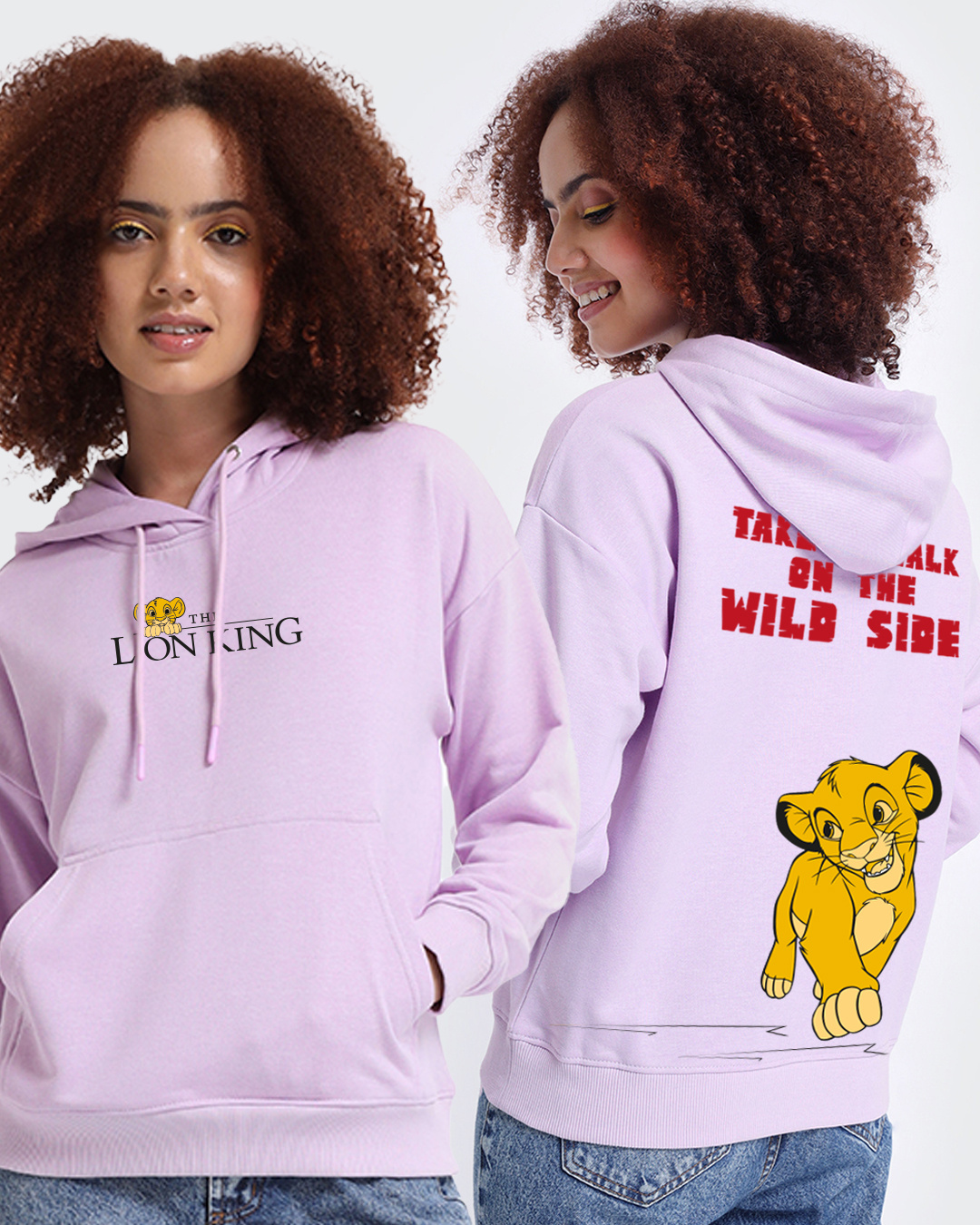 Buy Women's Purple Wild Side Graphic Printed Oversized Sweatshirt ...