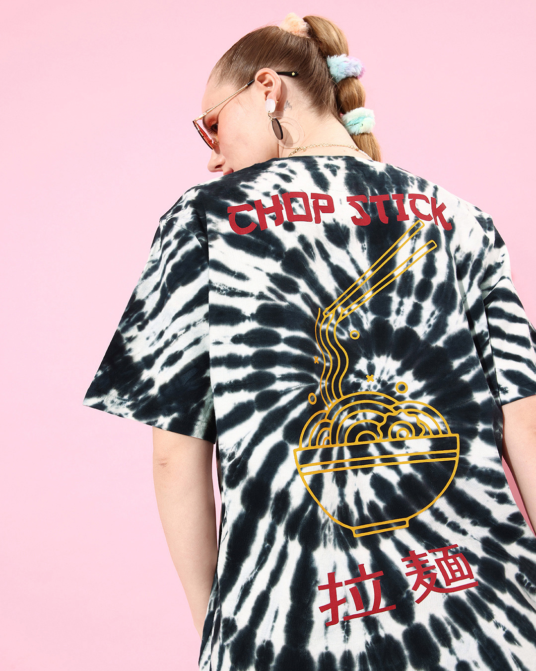 Buy Womens Multicolor Tie And Dye Oversized T Shirt Online At Bewakoof