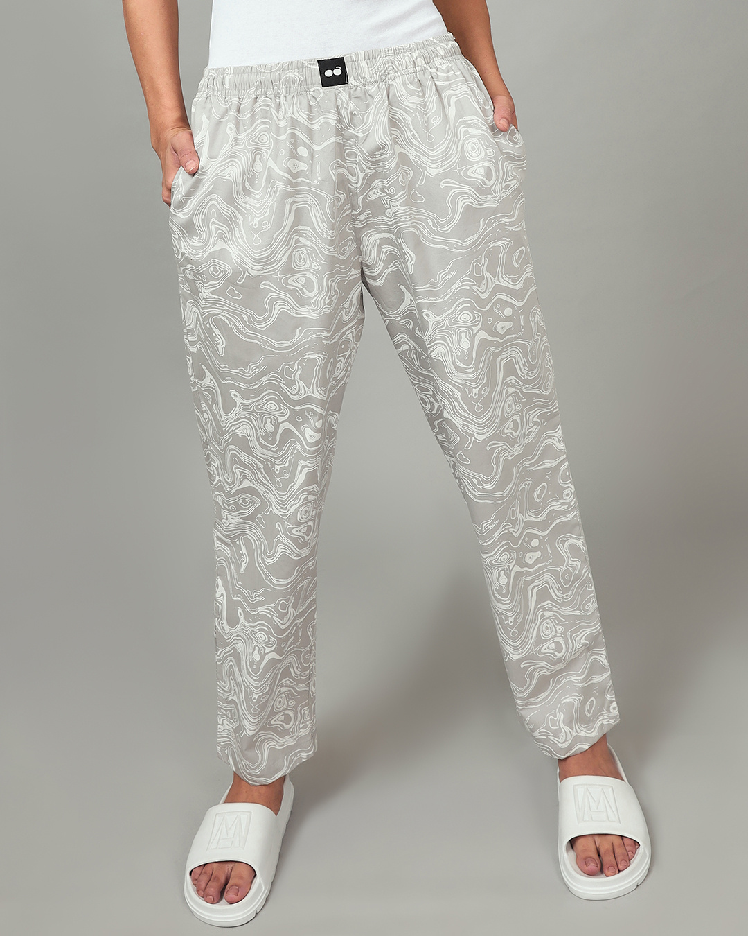 Buy Women's Grey All Over Printed Pyjamas Online in India at Bewakoof