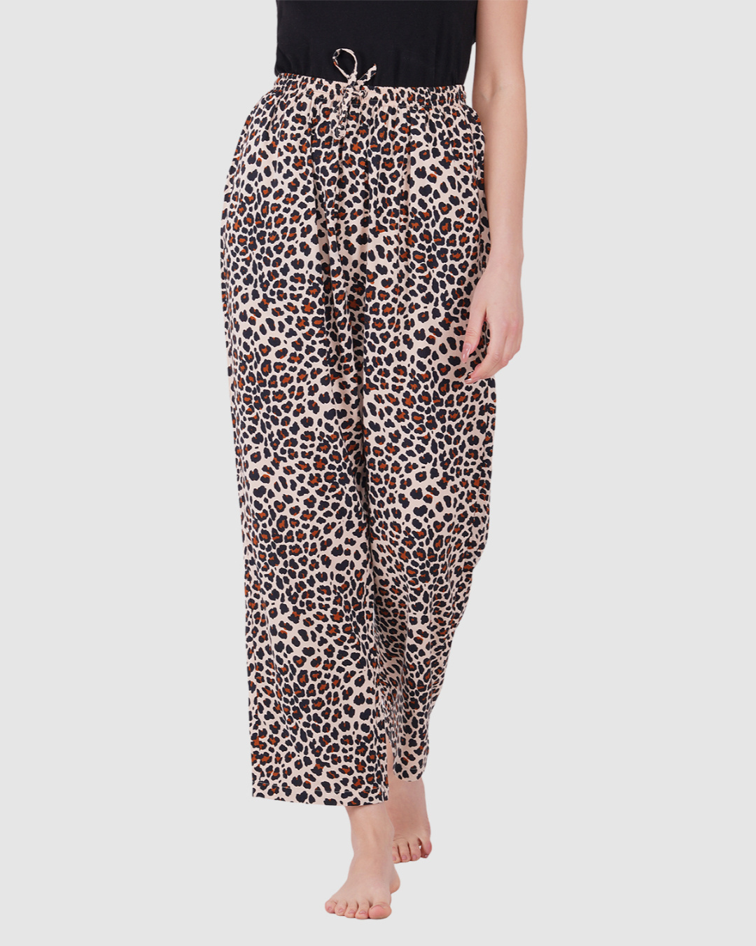Buy Women's Beige Animal Print Pyjamas Online in India at Bewakoof