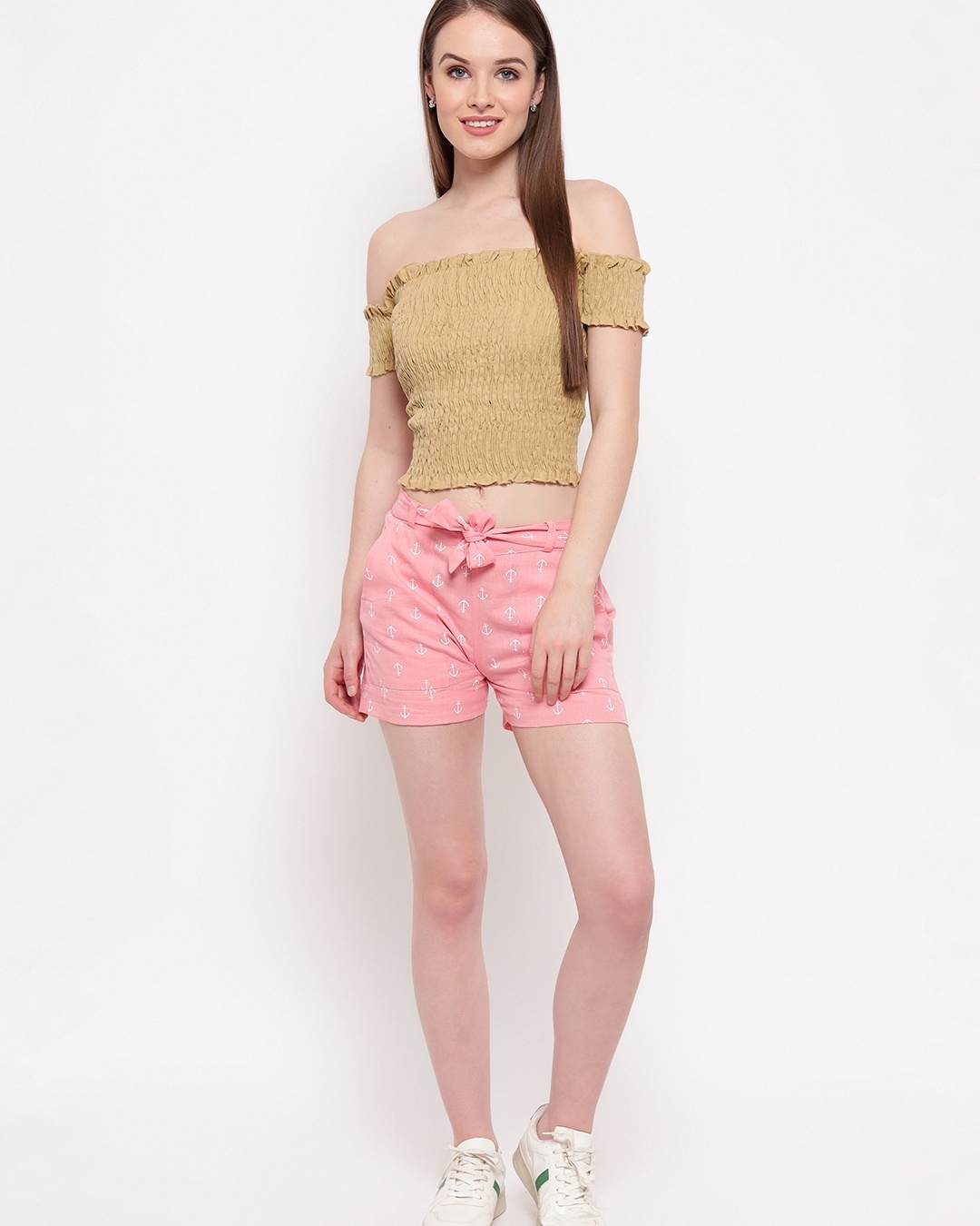 Buy Women's Beige Crop Top Online at Bewakoof