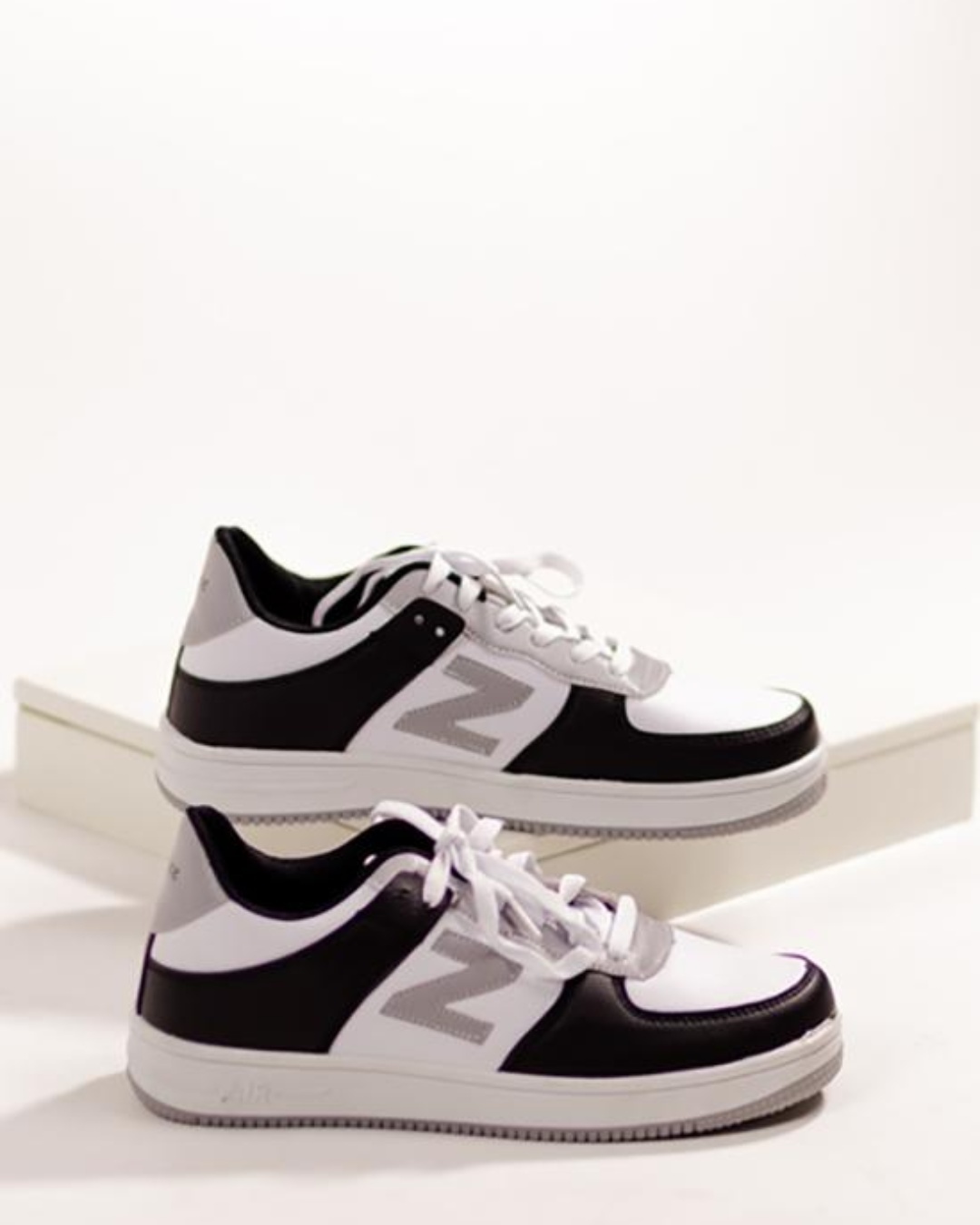 Buy Women's Black & White Color Block Casual Shoes Online in India at ...