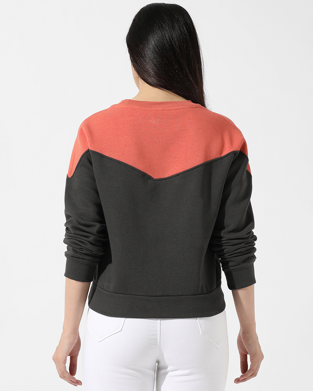 Buy Women's Black Color Block Top Online at Bewakoof