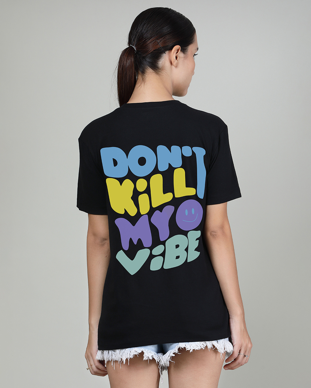 Buy Women's Black Do Not Kill Typography T-shirt Online at Bewakoof