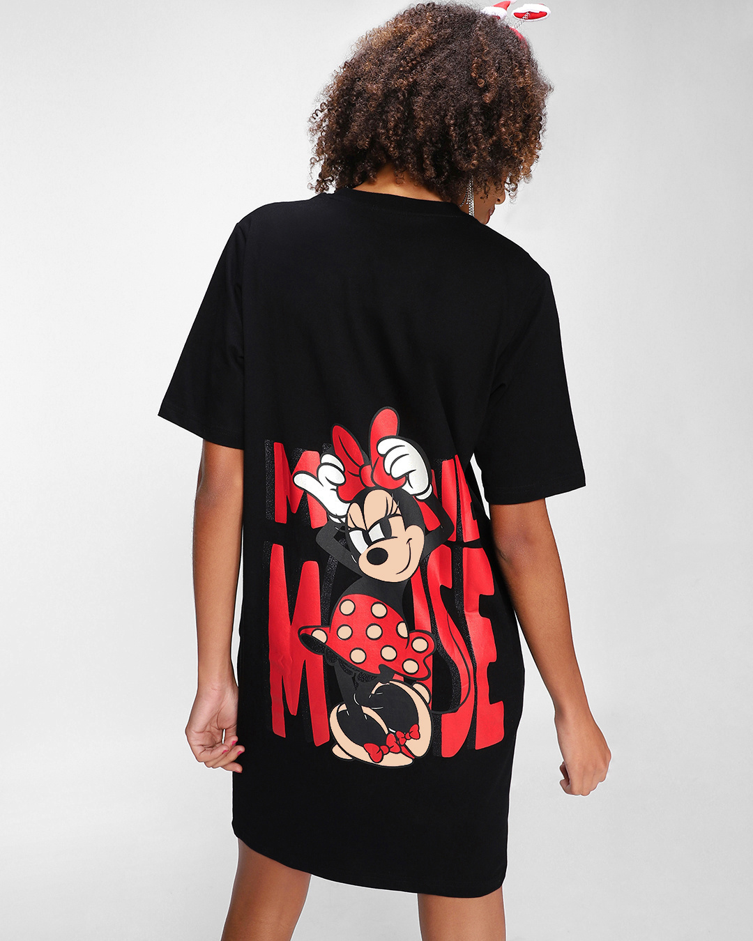 Buy Women's Black Party Groovin Minnie Graphic Printed Plus Size ...